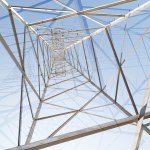 Inside of steel pylon and bright sun Stock Photo by ©Dr.PAS 34889011