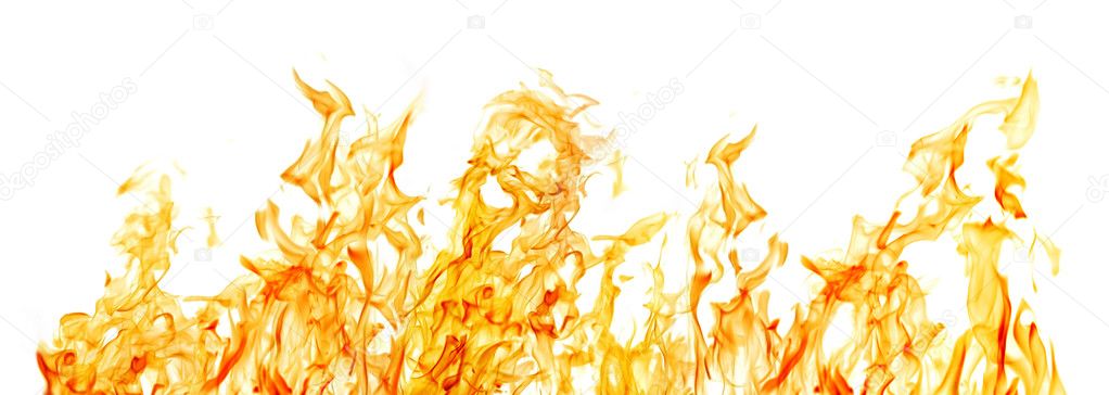 Isolated on white yellow fire stripe — Stock Photo © Dr.PAS #24181527