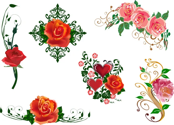 100,000 Roses corner Vector Images | Depositphotos