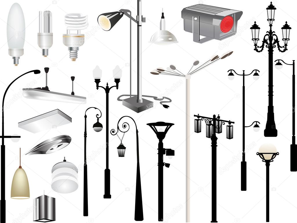 Set of lighting equipment Stock Vector by ©Dr.PAS 34798913
