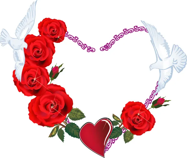 Heart And Rose Designs