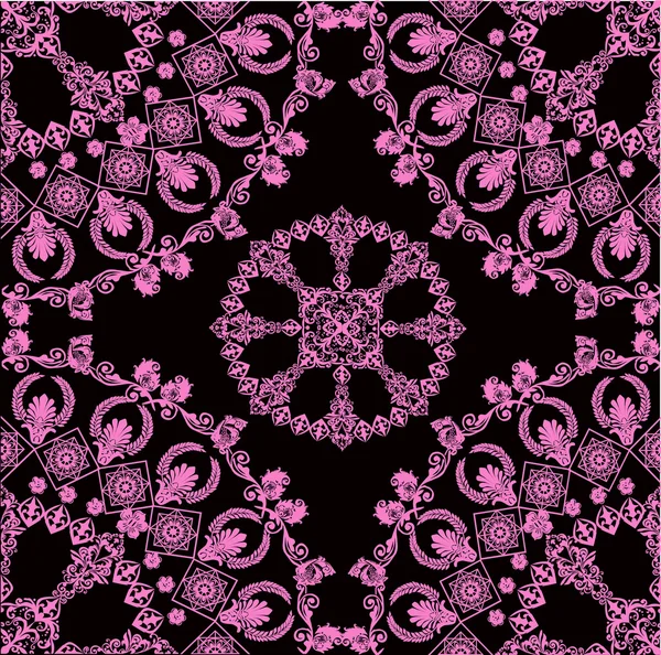 Pink round pattern in frame — Stock Vector © Dr.PAS #6650060