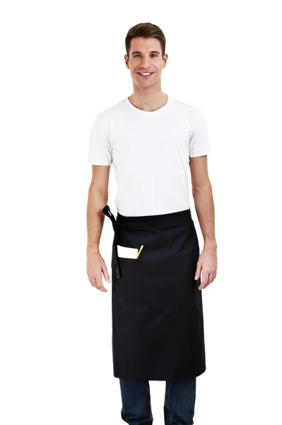 Professional waiter. Isolated on white - Stock Image - Everypixel