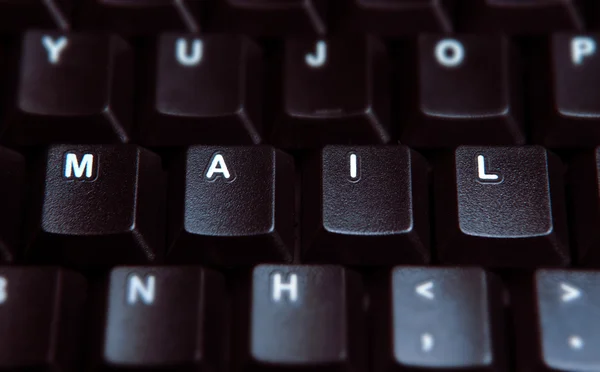 The word "mail" on the keyboard - Stock Image - Everypixel