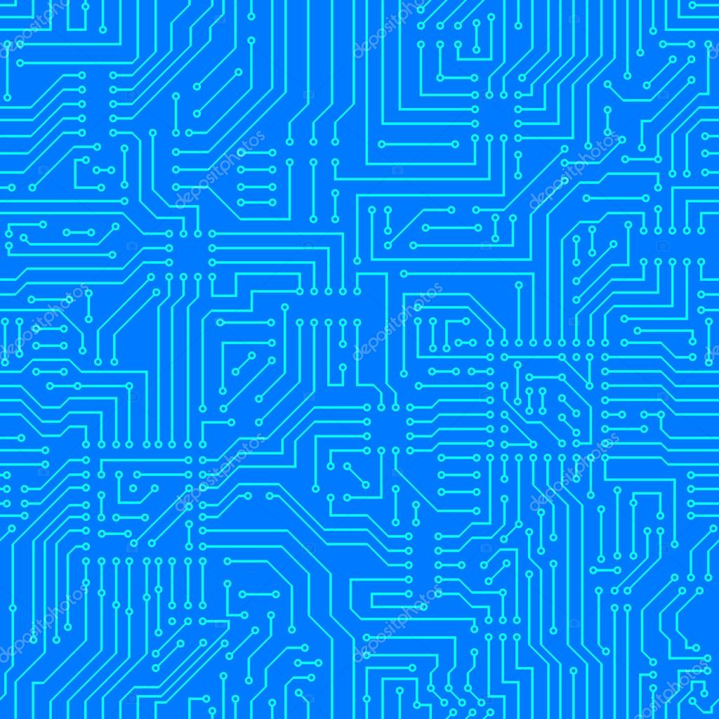 Seamless pattern. Computer circuit board. — Stock Vector © mon5ter ...