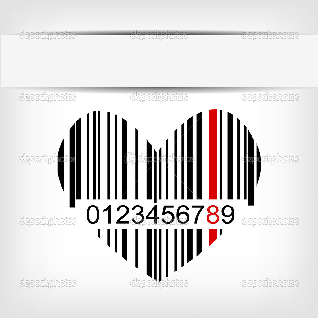 Barcode image with red strip Stock Vector Image by ©sdmixx #13657918