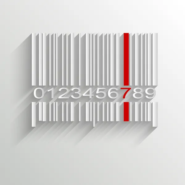 Barcode image with red strip Stock Vector Image by ©sdmixx #23862081