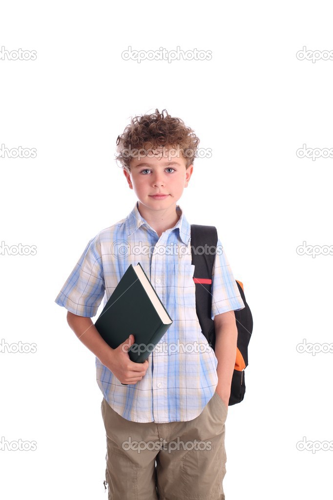 Young boy ready for school Stock Photo by ©gbh007 32663987