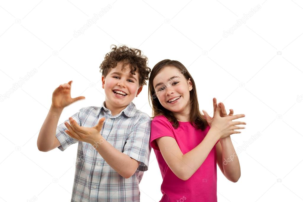 Kids clapping — Stock Photo © gbh007 #32819907