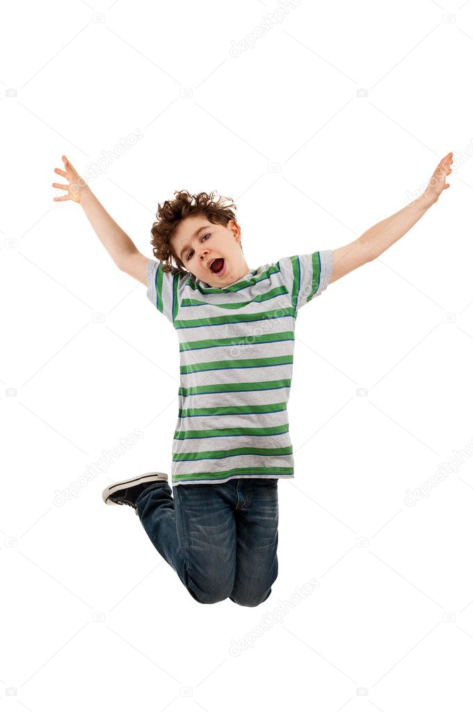Boy jumping Stock Photo by ©gbh007 32885521