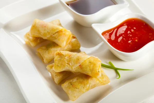 Fried Chinese traditional spring rolls Stock Photo by ©gbh007 32899755