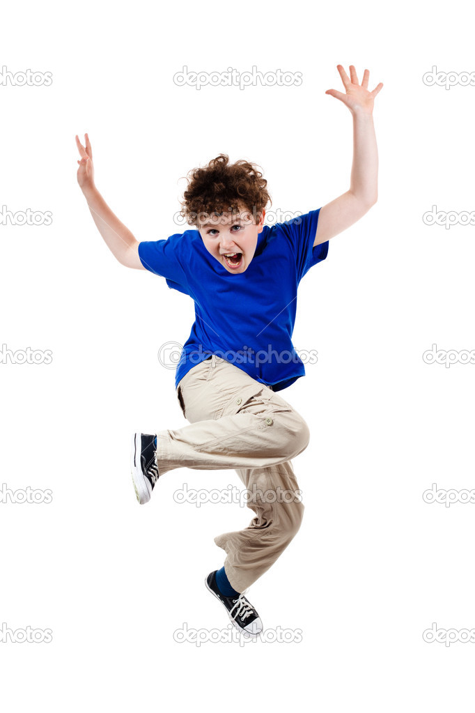 Boy jumping Stock Photo by ©gbh007 33134617