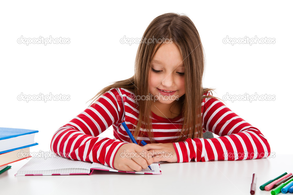 Girl learning Stock Photo by ©gbh007 33459293