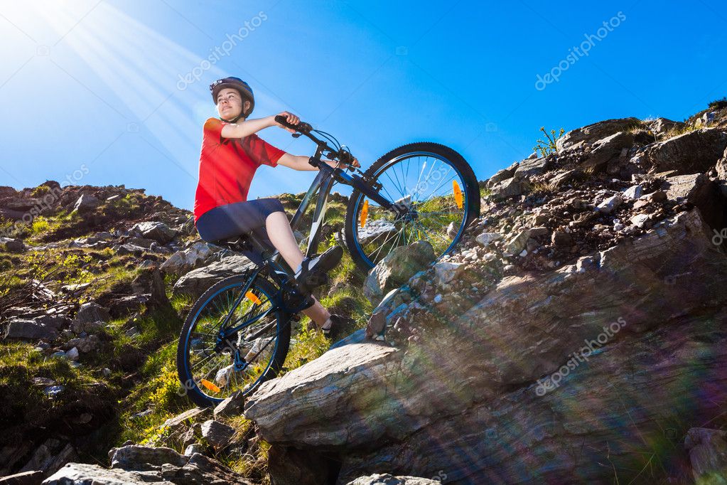 Girl biking — Stock Photo © gbh007 #33493837