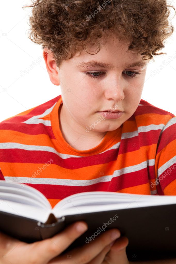 Boy reading book Stock Photo by ©gbh007 50532301