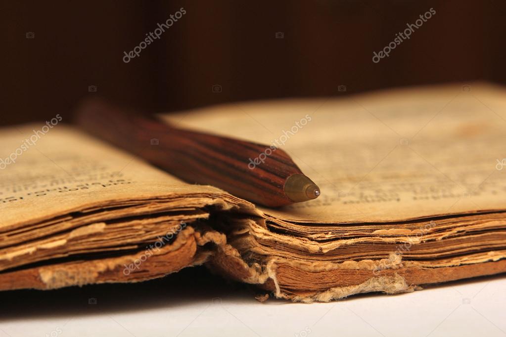 Closeup of old book pages texture — Stock Photo © alga38 #38649957