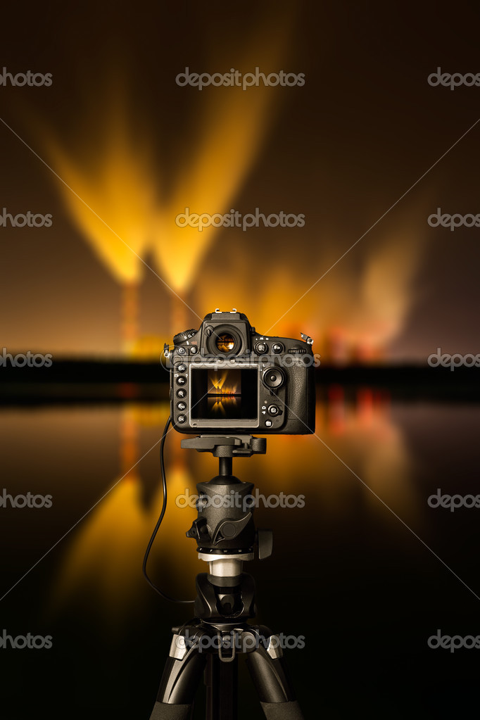 Digital camera the night view — Stock Photo © REDPIXEL #38732295