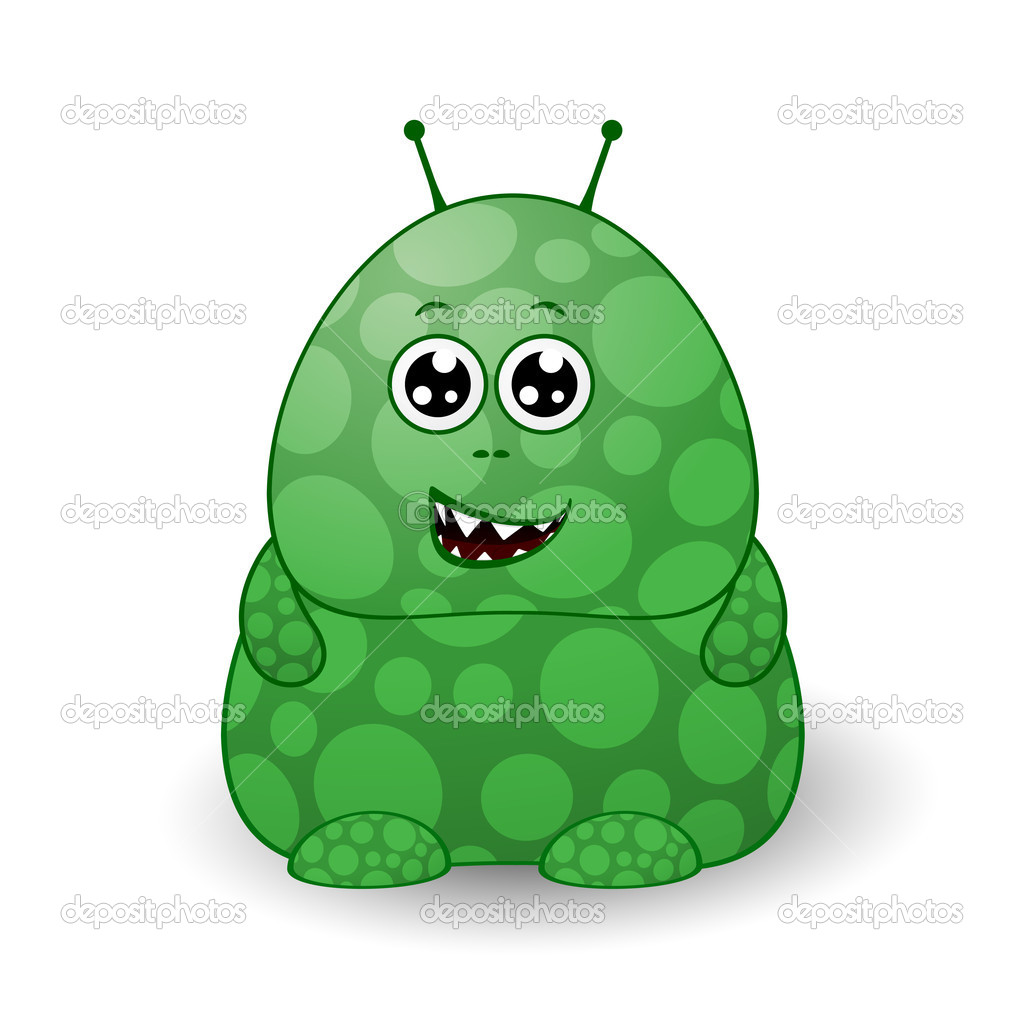 Grünes Monster Stock-Vektorbild von ©Roman_Volkov 14085456