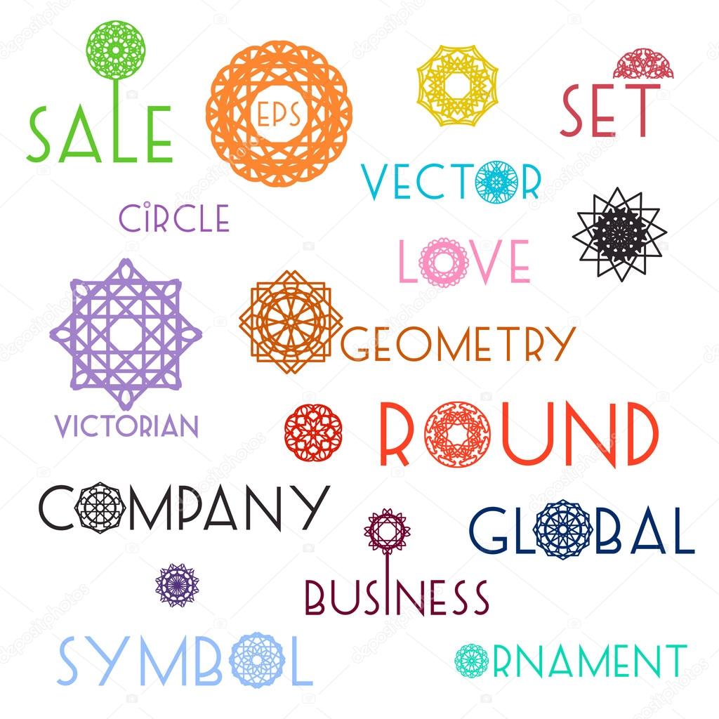 Round symbols with slogans Stock Vector by ©Roman_Volkov 48851539