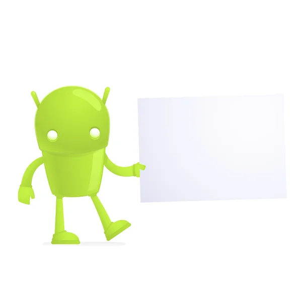 Funny cartoon android Stock Vector Image by ©artenot #19759657