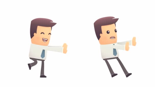 Set of funny cartoon manager Stock Vector Image by ©artenot #5208554