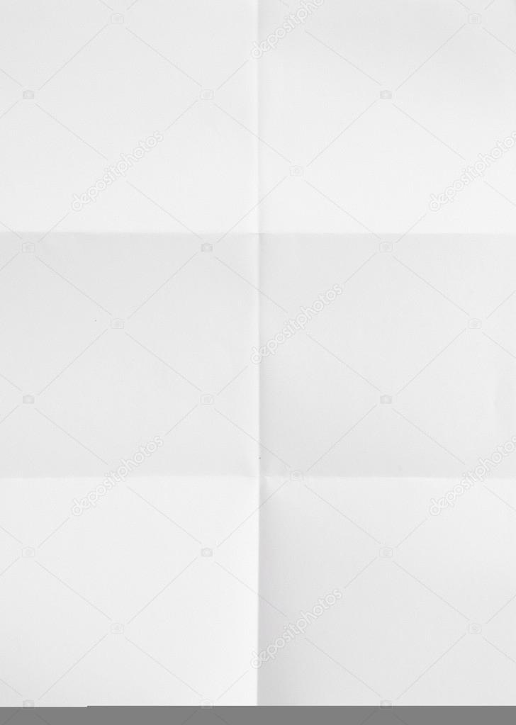 White sheet of paper folded Stock Photo by ©Petkov 14691955