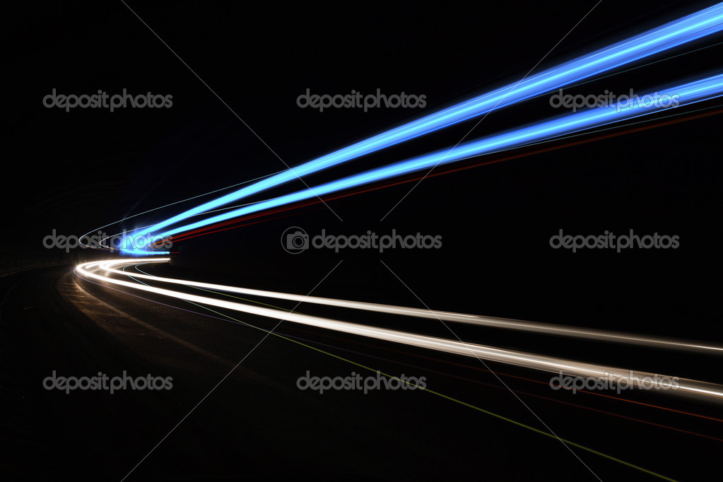 Car light trails in the tunnel. Stock Photo by ©Petkov 43905795