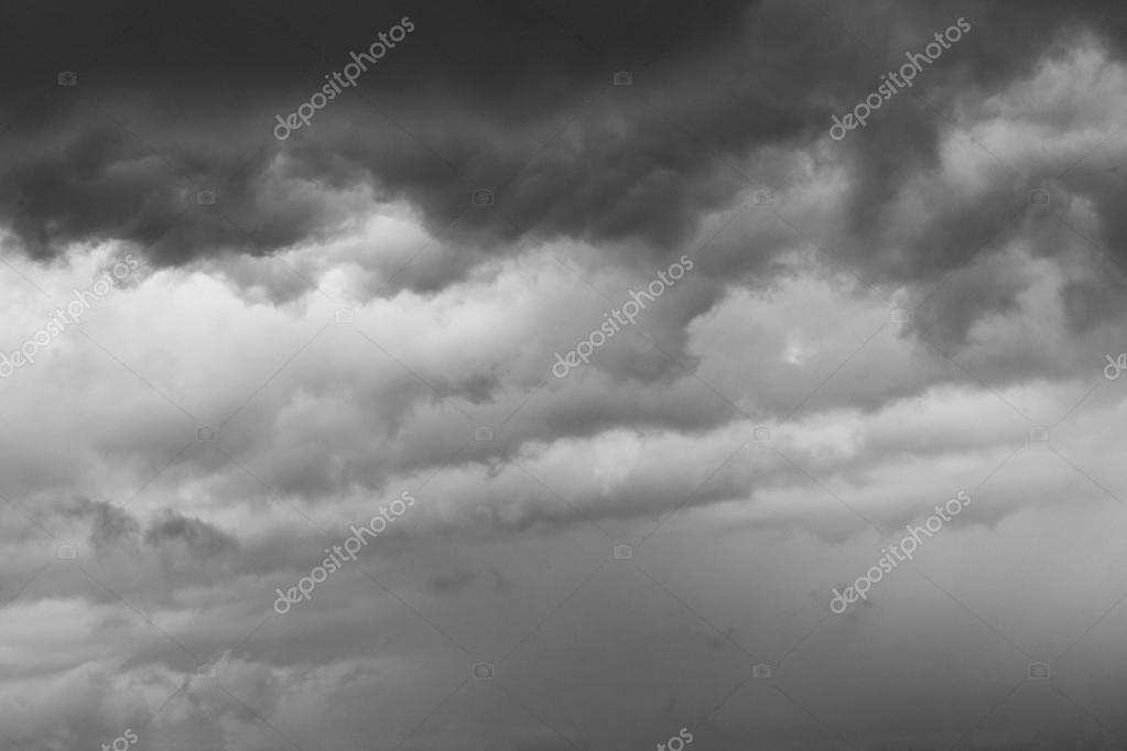 Fundo De Ceu Nublado Cinza