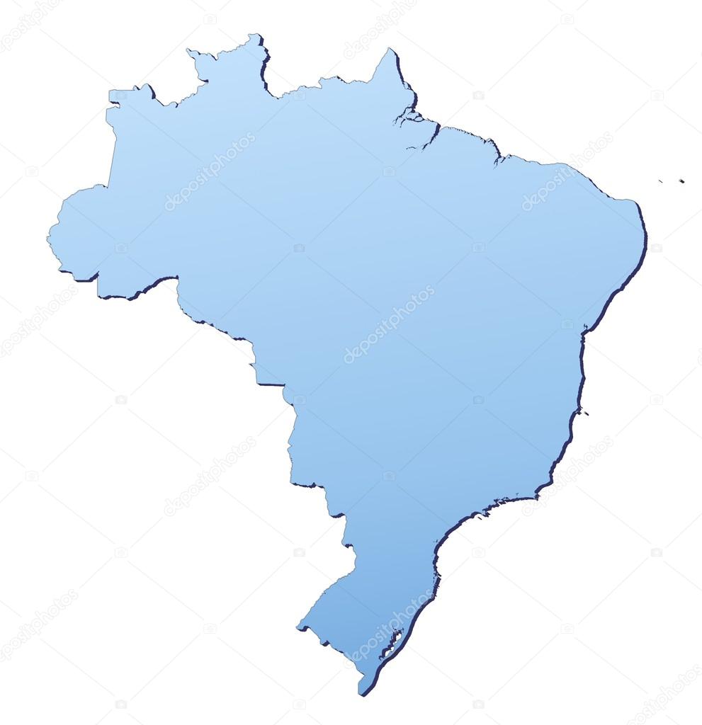 Brasil Mapa — Fotografias de Stock © skvoor #18352551
