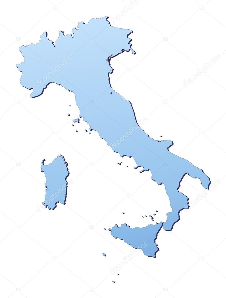 Italy map — Stock Photo © skvoor #18361671