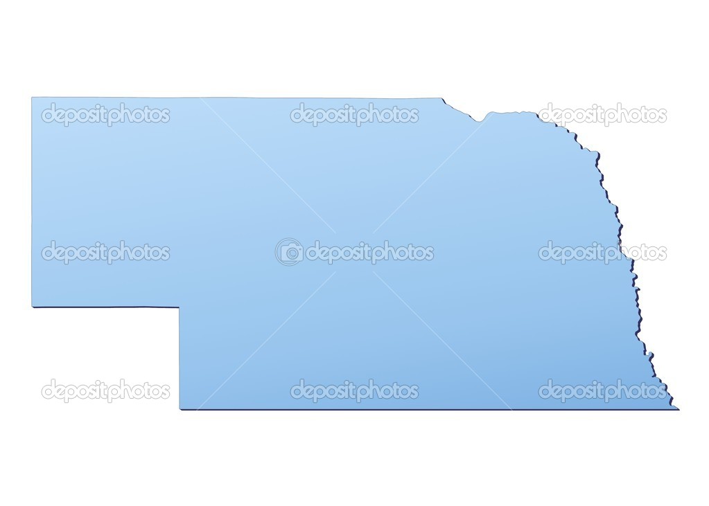 Nebraska(USA) map — Stock Photo © skvoor #18650761
