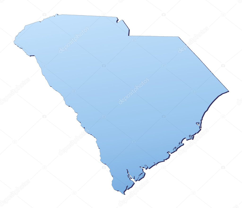 South Carolina(USA) map Stock Photo by ©skvoor 19331125