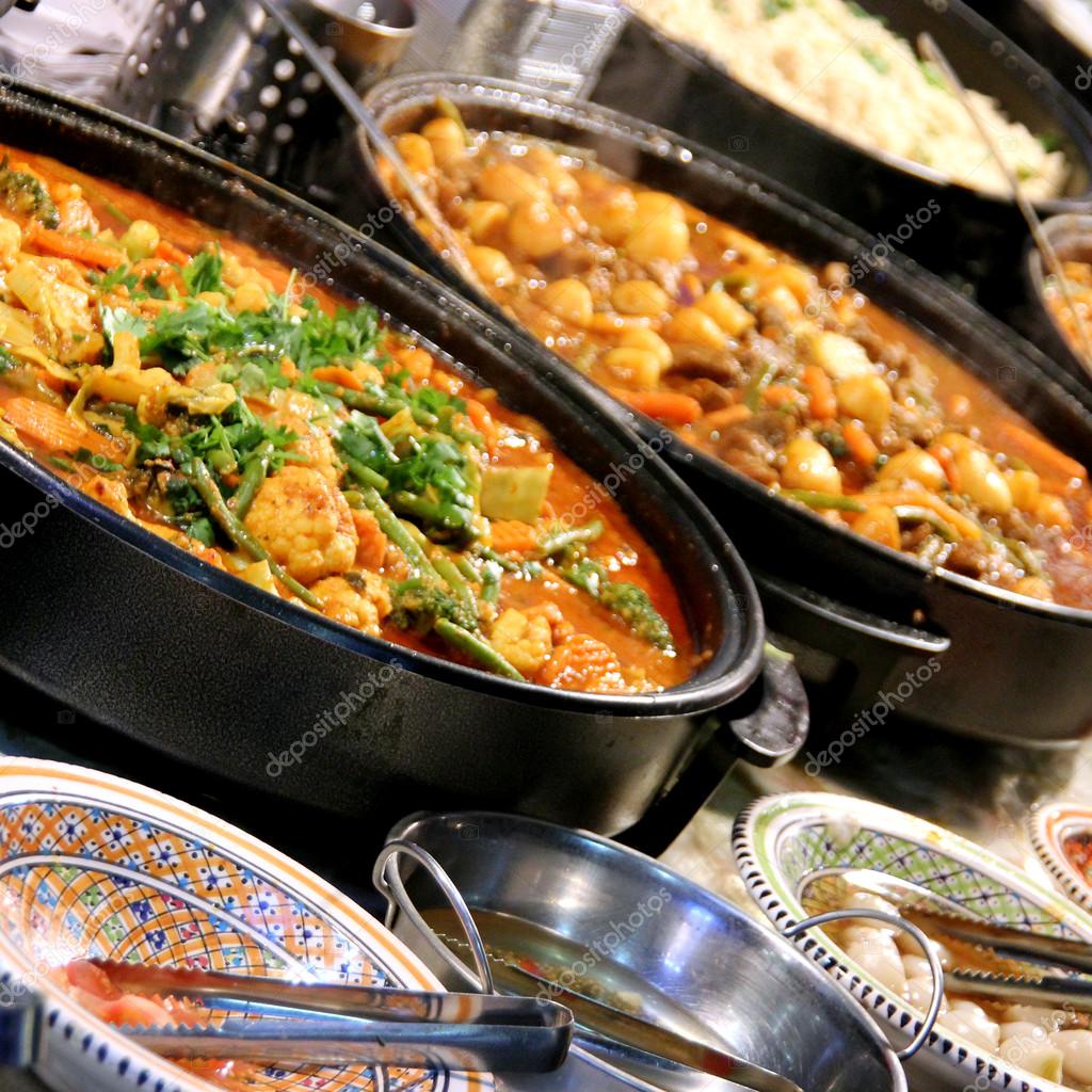 Market Stall Cooked food take away restaurant — Stock Photo © jahina ...