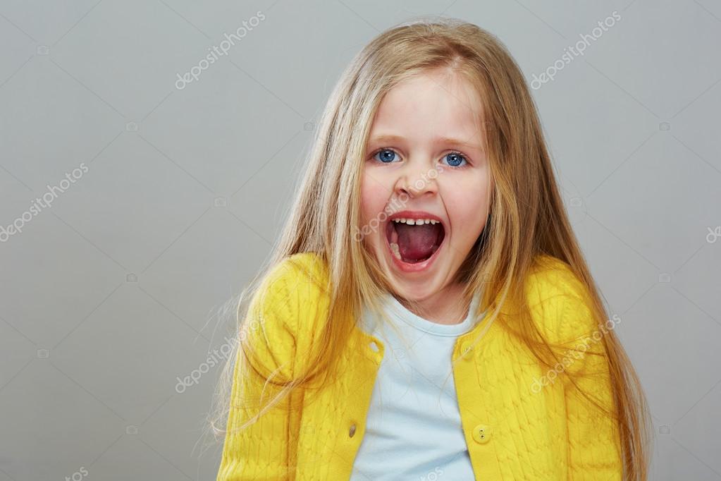 Screaming girl — Stock Photo © sheftsoff #34467153