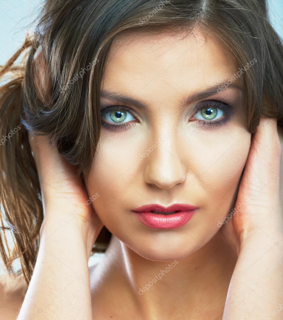 Face woman portrait — Stock Photo © sheftsoff #34540285