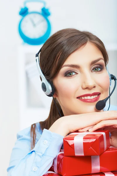 Operator sit at table - Stock Image - Everypixel