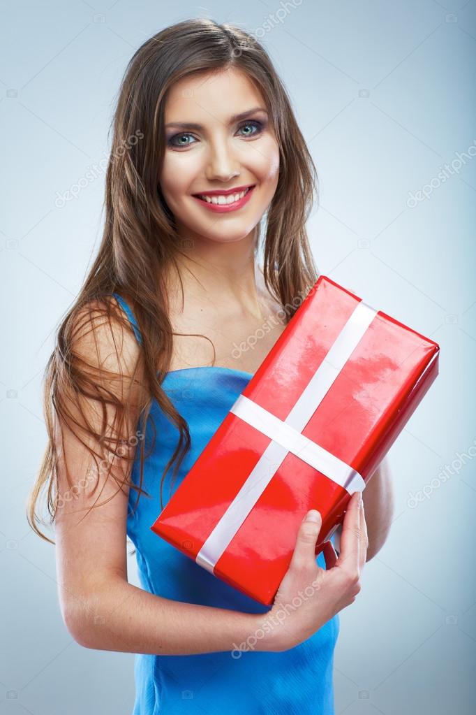 Woman hold gift box — Stock Photo © sheftsoff #36394647 Woman hold gift box — Stock Photo © sheftsoff #36394647
