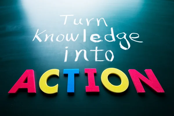 Turn knowledge into action — Stock Photo © Ansonde #22674127