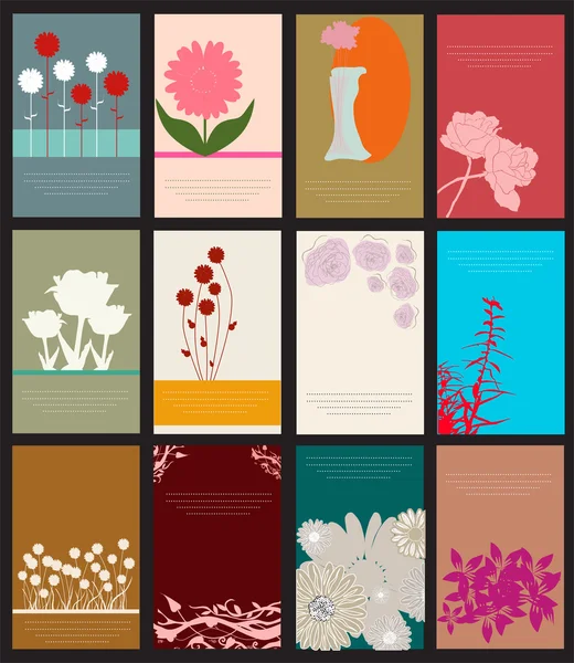 Floral calling cards set Stock Vector Image by ©tatianat #11752097