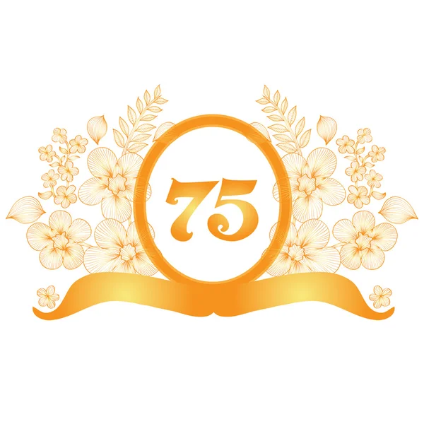 75th anniversary Vector Art Stock Images | Depositphotos