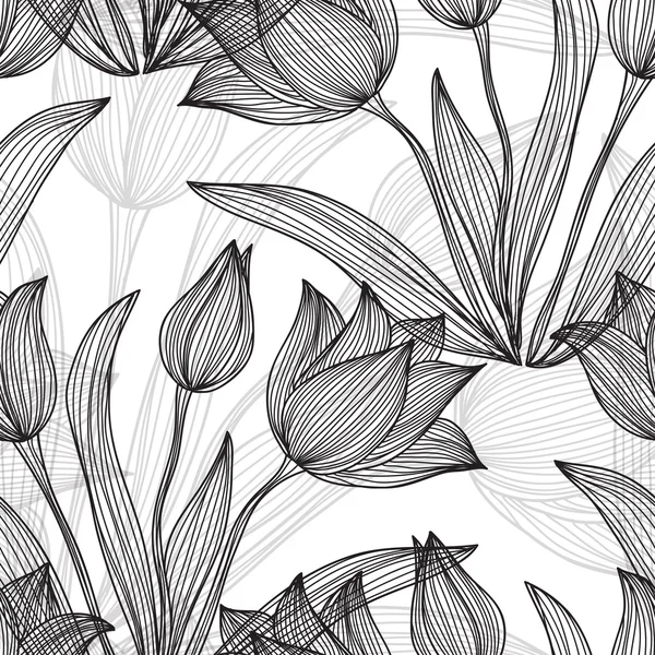 Tulipán rajz Stock vektorok, Tulipán rajz Jogdíjmentes illusztrációk ...