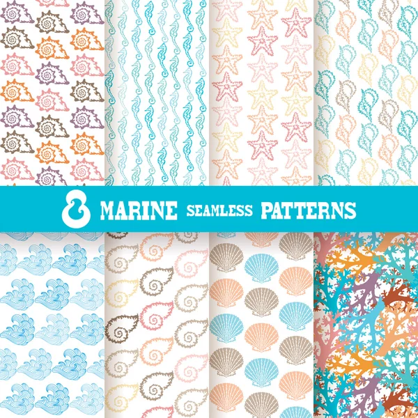 Seamless patterns set — Stock Vector © Chantall #48375049