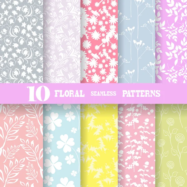 Seamless patterns set — Stock Vector © Chantall #48375049