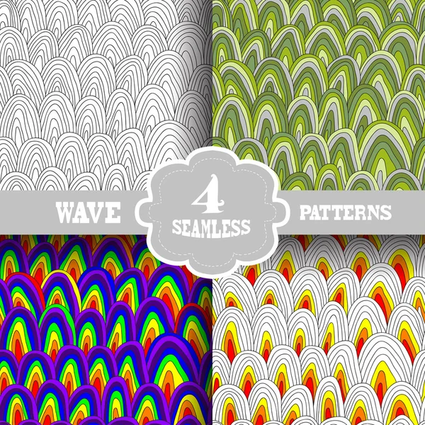 Seamless patterns set — Stock Vector © Chantall #49131011