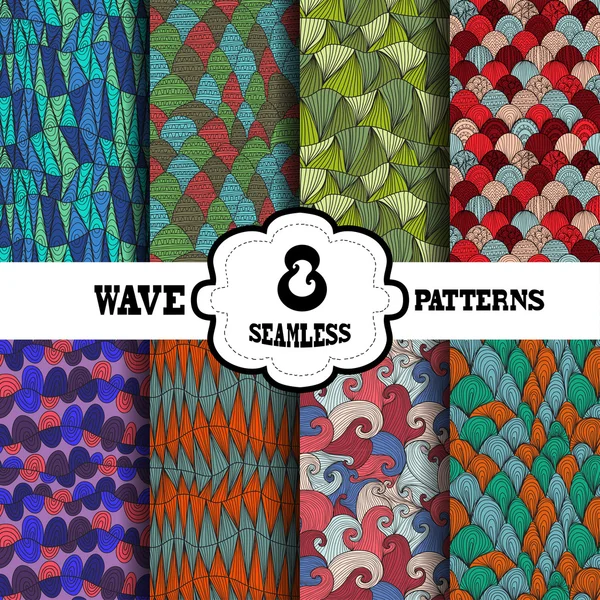 Seamless patterns set — Stock Vector © Chantall #49131011