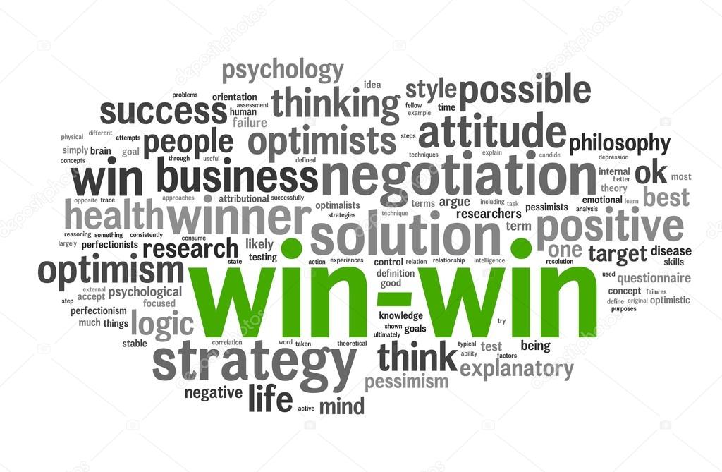 Win-win - winning solution concept in word tag cloud Stock Photo by ...