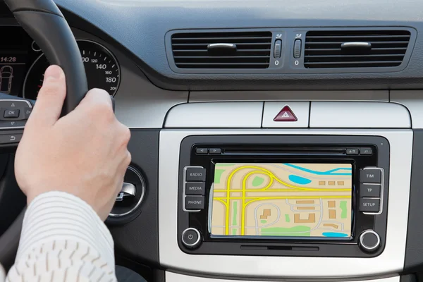 GPS navigation in modern car — Stock Photo © olechowski #7300782
