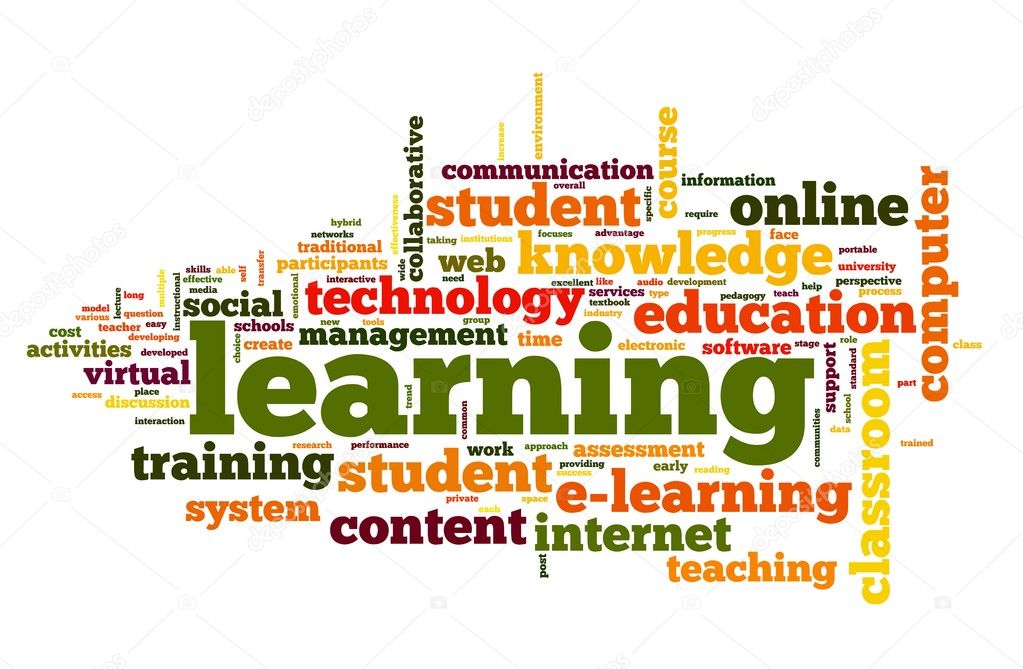 Learning concept in word cloud — Stock Photo © olechowski #17130619