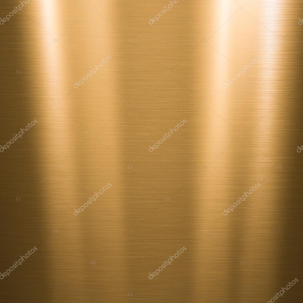 Brushed gold metallic plate — Stock Photo © olechowski #22872538
