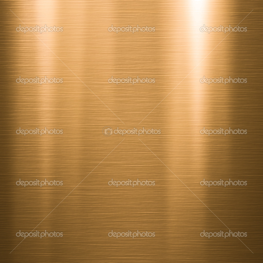 Brushed gold metallic plate — Stock Photo © olechowski #22872626